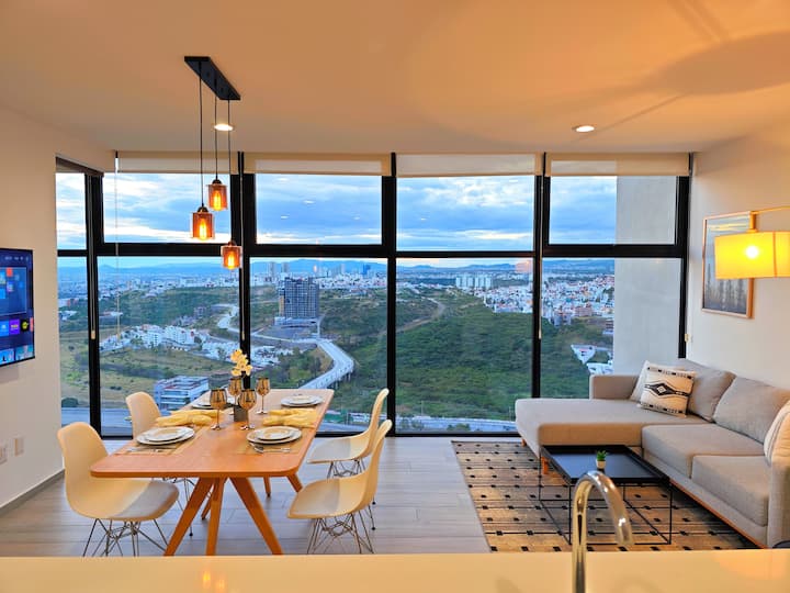 Departamento Elegante A/c Vistas Vip Torre Motto - メキシコの州 ケレタロ 州