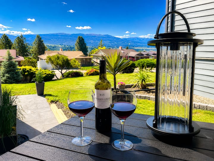 Spacious Modern King Suite • Patio Bbq • Views - Kelowna