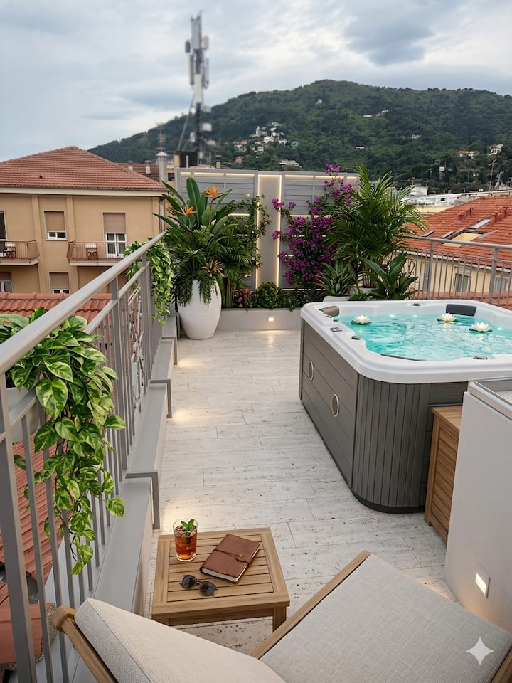 Alassio Black Loft • Centro • Solarium • Mare - Alassio