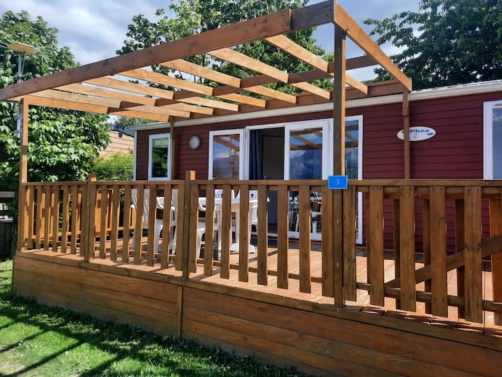 Bungalow T3 Climatisé Avec Belle Terrasse Ombragée - Baratier