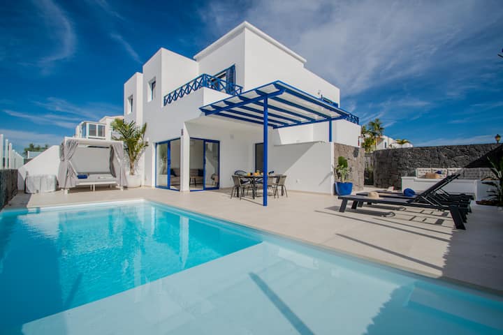 Villa Kalandraka Pool, Sea Views, 10 Min To Marina - Playa Blanca