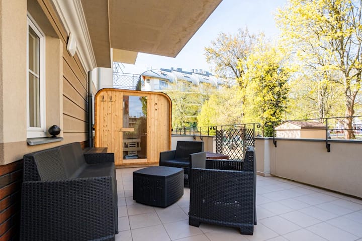 Studio Z Prywatną Sauną Na Tarasie By Baltic Home - Świnoujście
