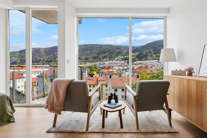 Høyden Over Byen | Utsikt | 2 Soverom - Bergen