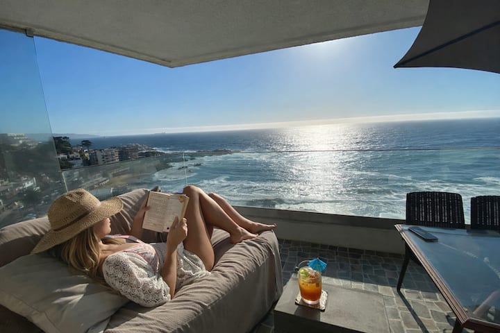 🏝 Relax Frente A La Playa  | 8🧍🏻| 4🛌+3🚽+2🚘 - Viña del Mar