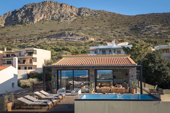Pnoi Sea View Villas Piskopiano - Chersonissos