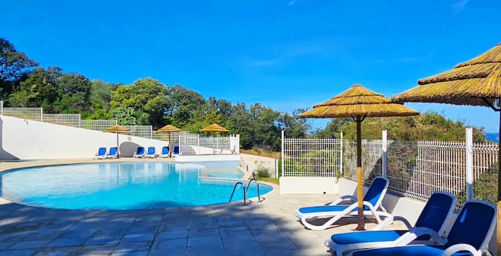 Azure De Losari - T3 Avec Piscine Et Plage à 600m - Belgodère