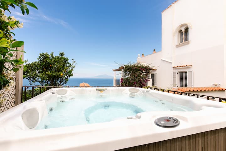 Luxe "Villa Elena" Panoramisch Uitzicht - Capri