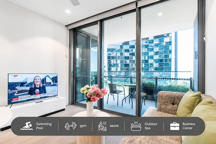Resort-style Cbd 1-br | Walk To All + River Glance - Brisbane