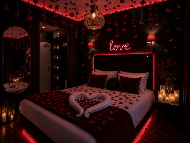 Love Suite Avec Piscine Et Climatisation - 셍-뽈-드-벙쓰