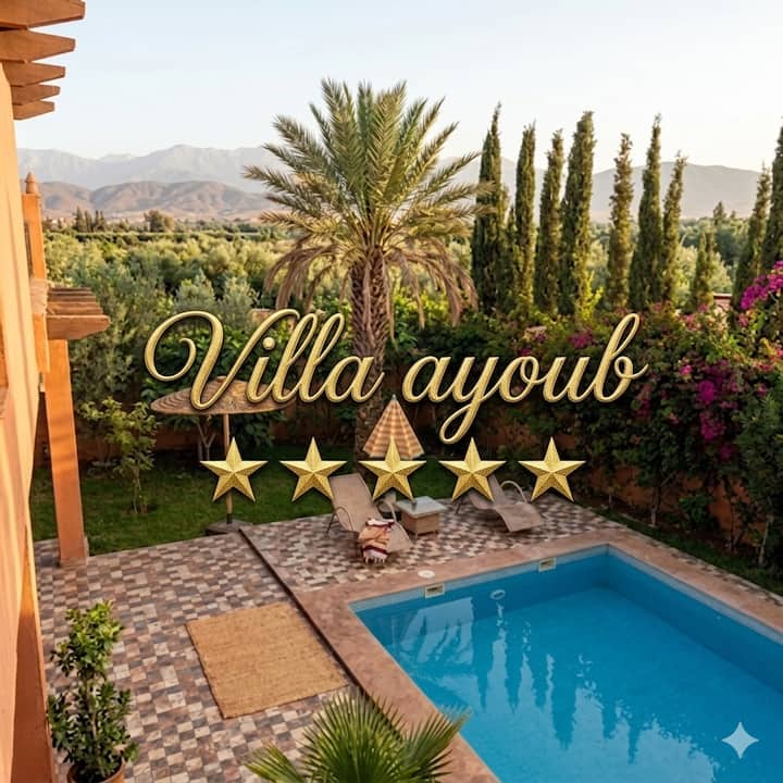 ⁠Stunning Villa With Private Pool & Mountain View - Ourika