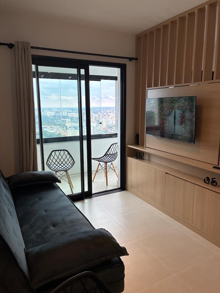 Studio Aconchegante-centro•piscina•sauna•rooftop - Campinas