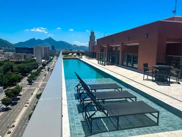 Studio Moderno I Centro I Piscina E Academia - Rio de Janeiro