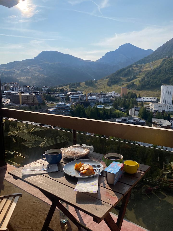 Monolocale Vista Piste Con Terrazza E Garage - Sestriere