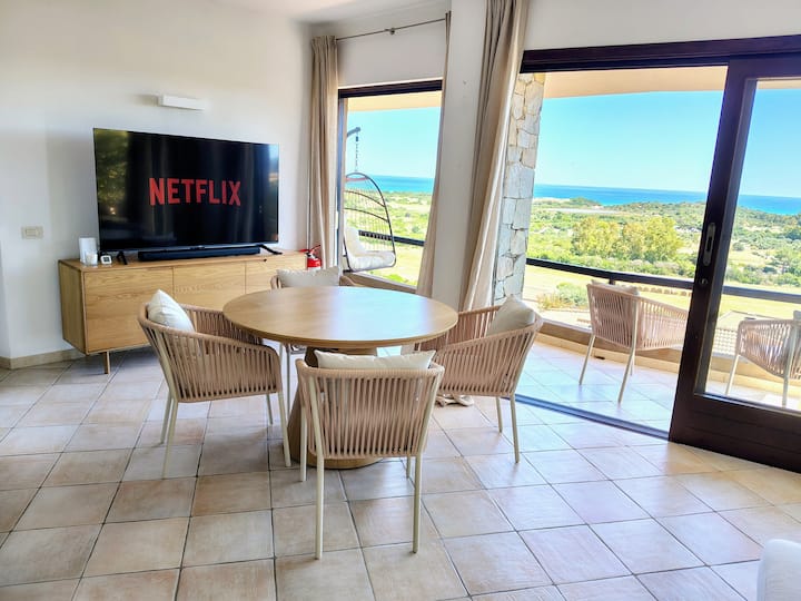 Trilocale Vista Mare Chia Con Terrazzo Panoramico - Teulada