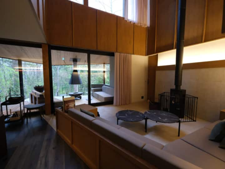 【New Open】森のテラスで、ほどけていく。
ヴィラ｜ドッグラン付き｜サウナ（オプション） - Karuizawa