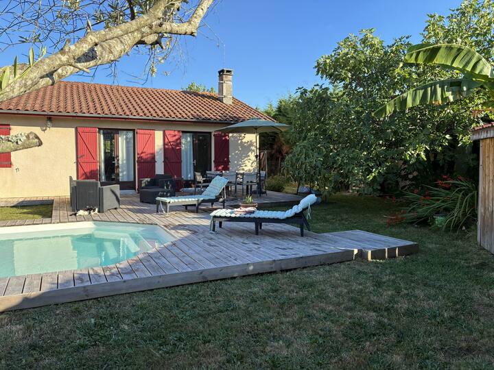Villa Avec Piscine, Proche Canal Et Piste Cyclable - Biscarrosse