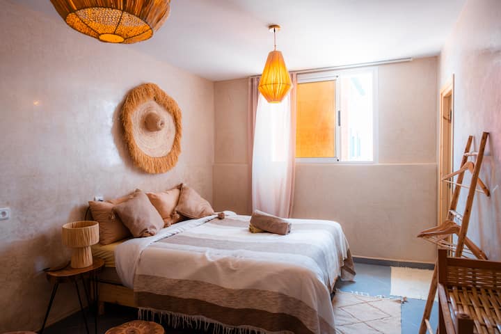 Little Palm: Chambre Cosy Beldi - 2 à 4 Personnes - Imsouane