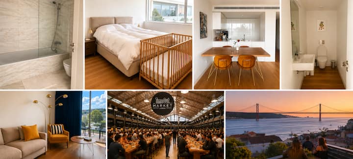 Alma – Chic Riverfront Retreat Incl. Free Parking - Lisbon