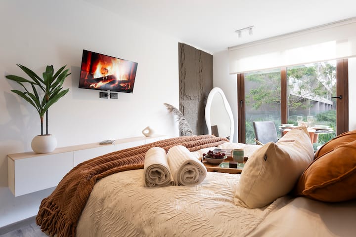 Studio Luxury Santiago | Tv Wifi Metro Ac Parking - Chile
