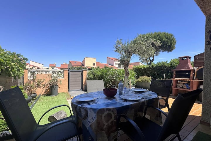 4htama5-charmante Maisonnette Avec Terrasse - Torreilles