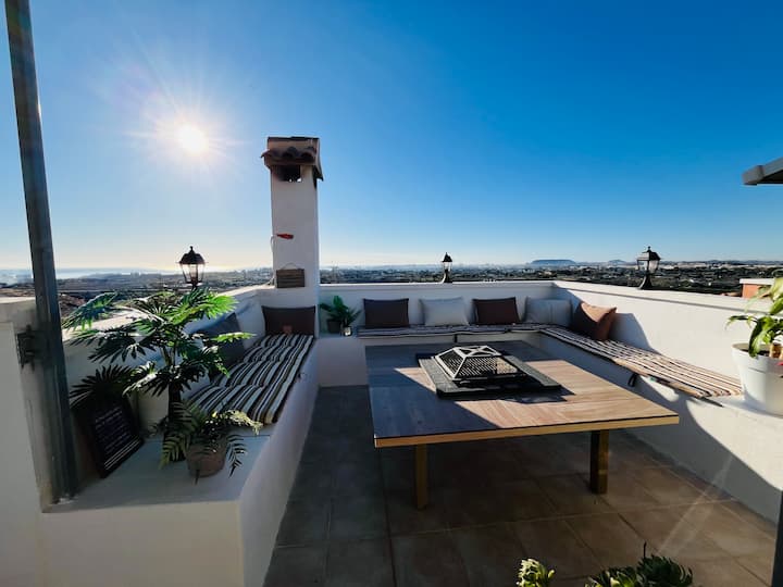 Villa Avec Rooftop Vue Mer Et Montagne - San Juan Playa