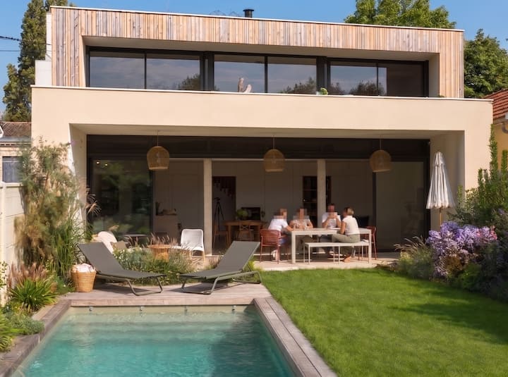 Maison D’architecte Avec Piscine Chauffée - Bordeaux