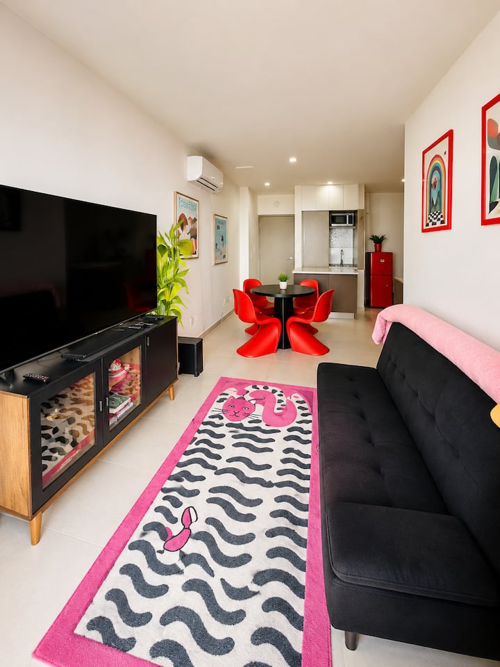 Original Apt Frente Arena Mty/5px/wifi/parking - Monterrey