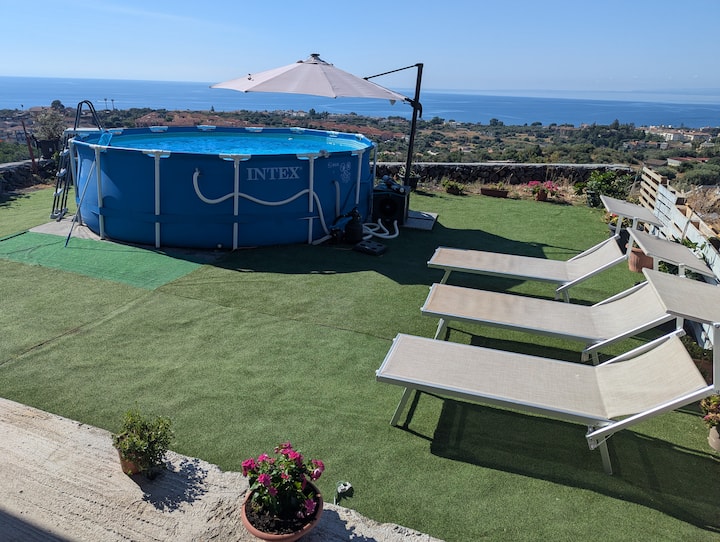 La Casa Vacanza Con Panorama Mozzafiato E Piscina. - Catania