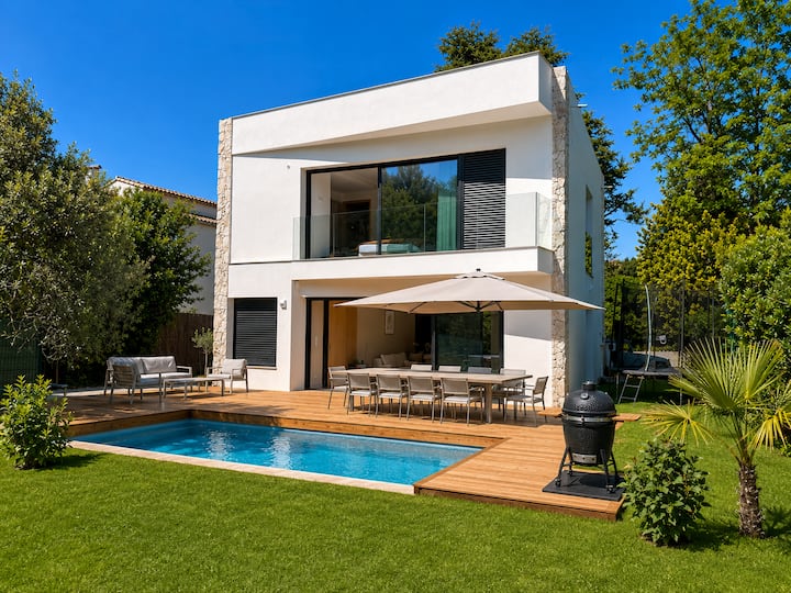 Villa Familiale 8 Personnes Piscine Et Cinéma - Biot