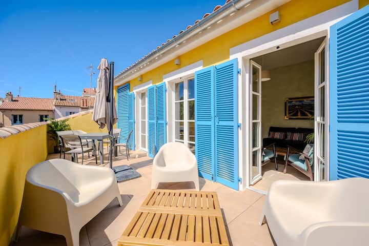 Duplex Climatisé, Terrasse Plein Sud - Mourillon - Toulon