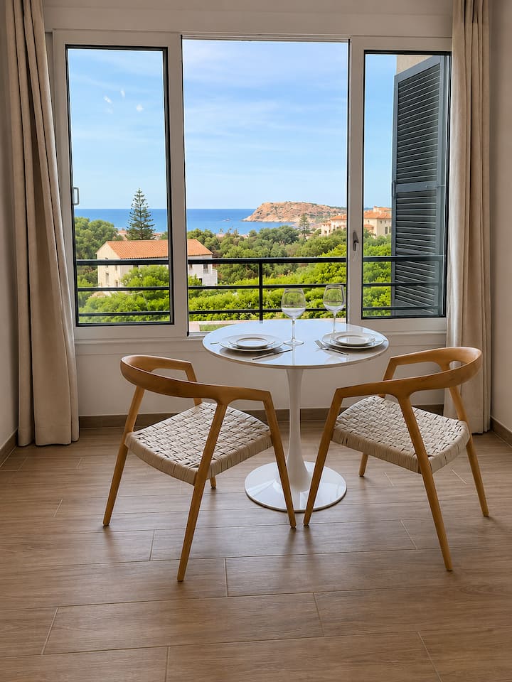 Studio Avec Vue Mer 5m De La Plage Et Centre-ville - L'Île-Rousse