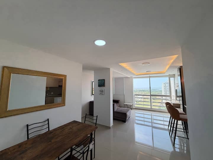 Lujoso Apto En Mallorquín Con La Mejor Vista - Barranquilla