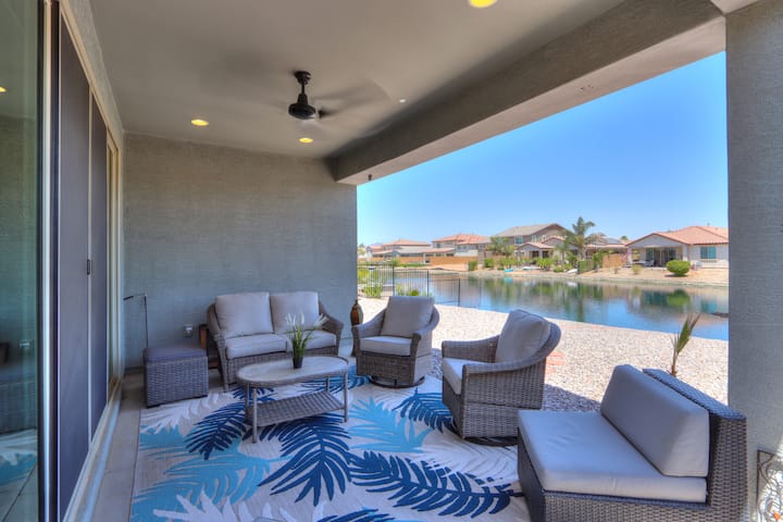 Lakefront Retreat W/ Patio & Sunset Views - Maricopa, AZ
