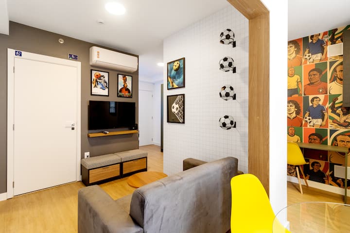 Bsr | World Cup Apt | Allianz Park | Gym & Pool - São Paulo