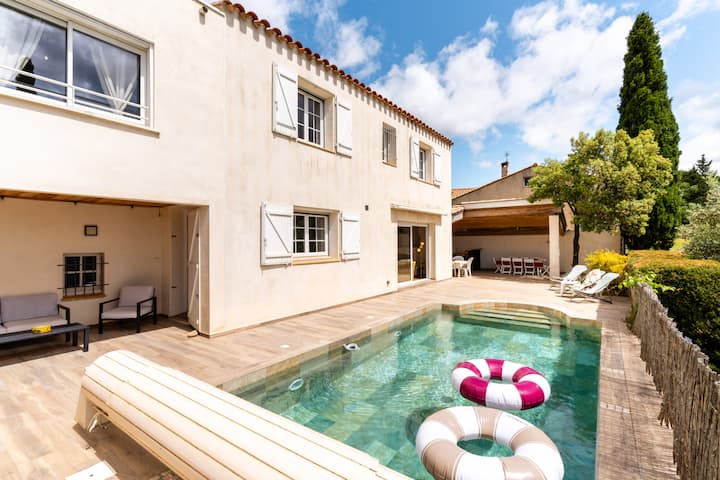 Villa 12 Pers Avec Piscine Privée à Béziers - Béziers