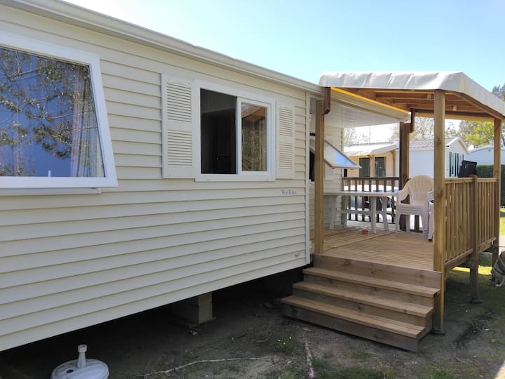 Bienvenue Au Mobile-home Du Camping De La Marina. - Moliets-et-Maa
