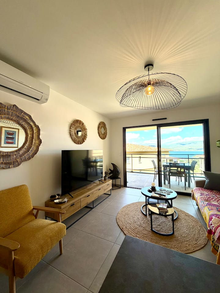 Appartement Neuf Et Cosy Avec Vue Sur Le Golfe - Propriano
