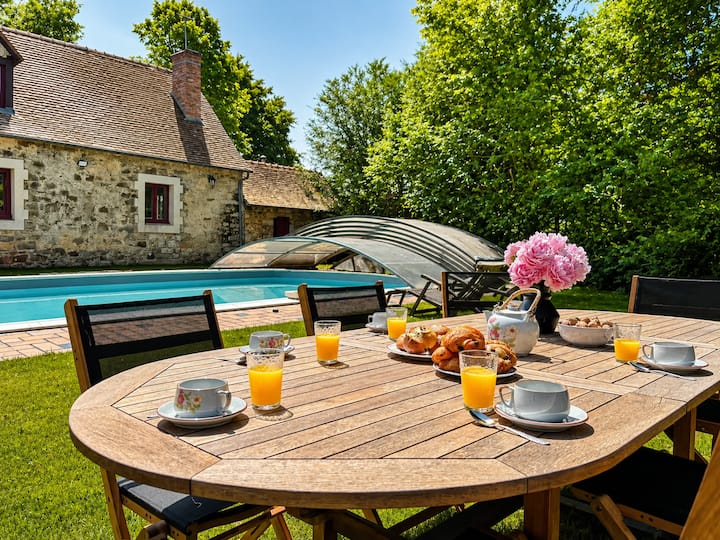 Gîtes De La Mare Ronde - Max 19 Pers - Piscine Prv - Sarthe
