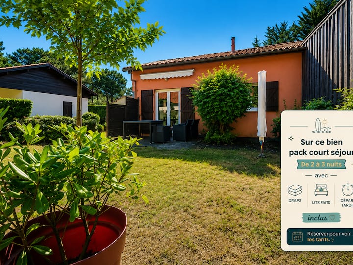 Maison Mitoyenne Proche Plage - 7 Pers. - Biscarrosse