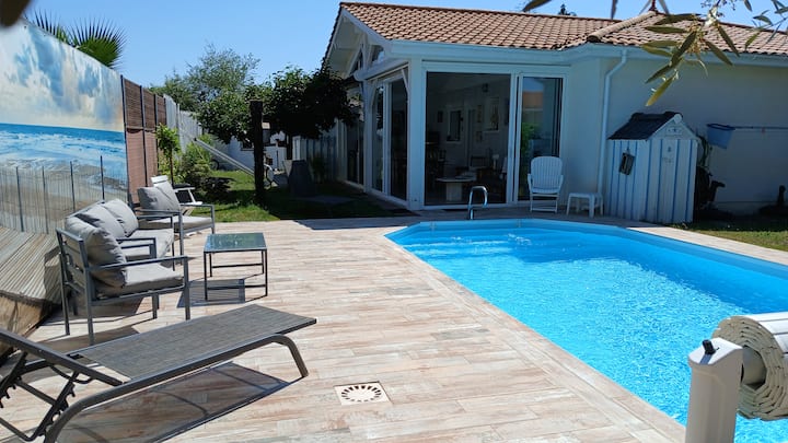 Maison Calme Avec Piscine Linge Fourni - La Teste-de-Buch