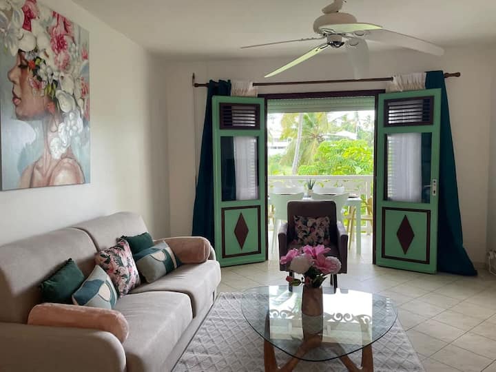 Triplex éLégant Vue Golf – Jusqu'à 6 Personnes - Guadeloupe