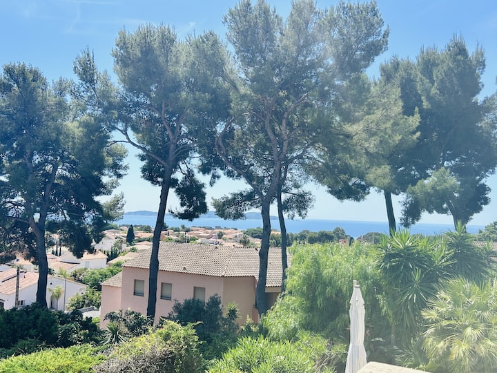 Villa Vue Mer Avec Piscine - La Garde