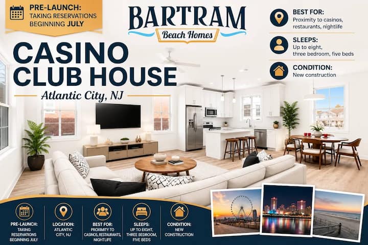Casino Club House: 1-block To Tropicana - Atlantic City, NJ