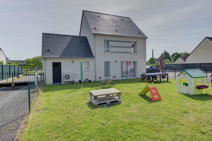 La Halte De Vallères - Maison Familiale - Jardin - Langeais