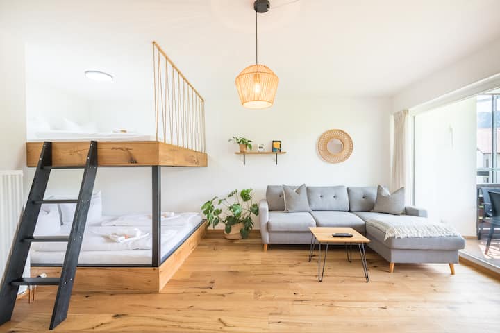 Apartment Nähe Weißensee | Balkon & Bergblick - Füssen
