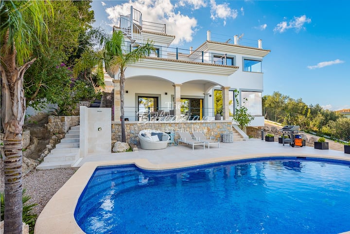 Villa Vista – Meerblick, Pool /Moderne Designvilla - Cala Fornells
