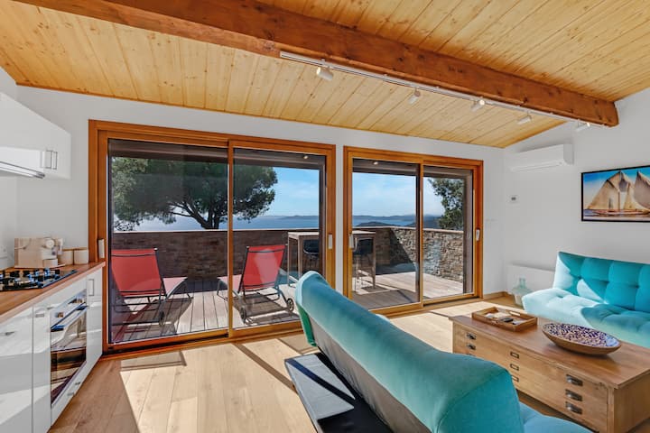 Bel Appartement Moderne Avec Terrasse Et Vue Mer - Rayol-Canadel-sur-Mer