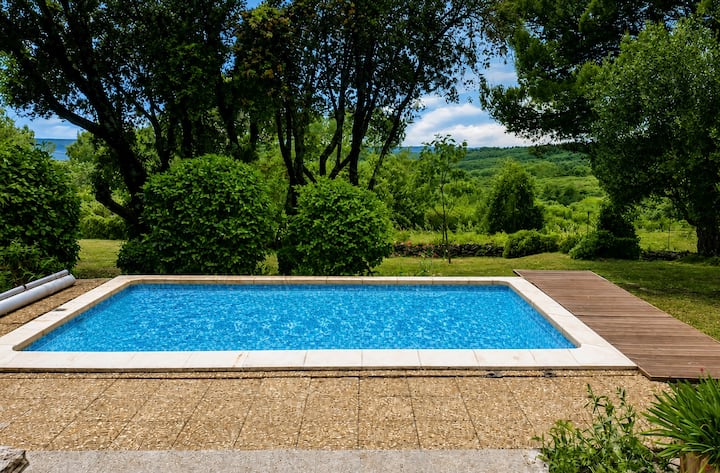 Standing Villa Day Piscine En Provence Gardoise - Uzès