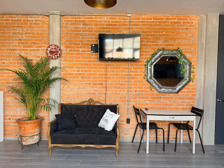 Acogedor Loft Tipo Industrial Céntrico Y Tranquilo - Mexico