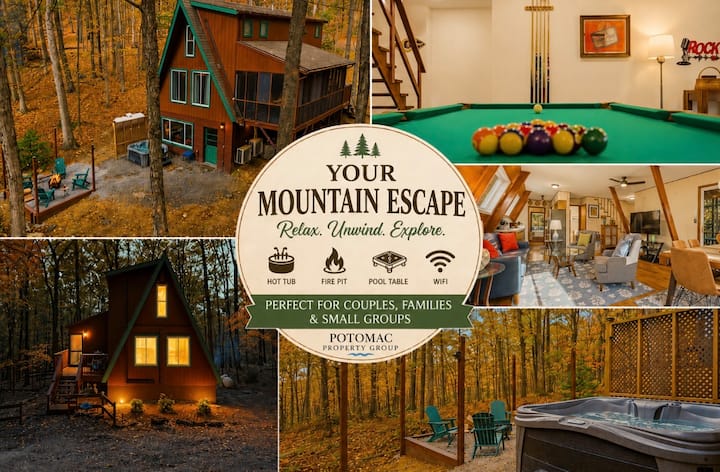Stay Penby Cabin-pet Friendly | Hot Tub | Firepit - Berkeley Springs, WV